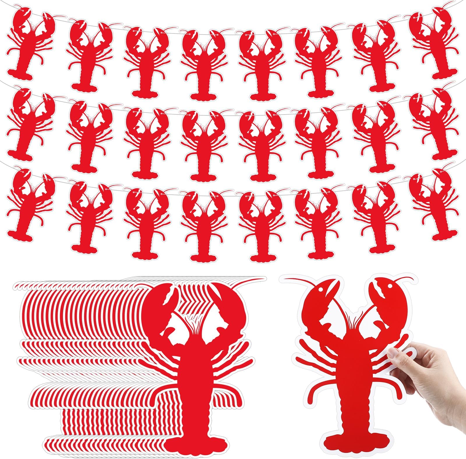 Amazon.com: ReliThick 3 Set 20.7 Ft Large Crawfish Birthday Party ...