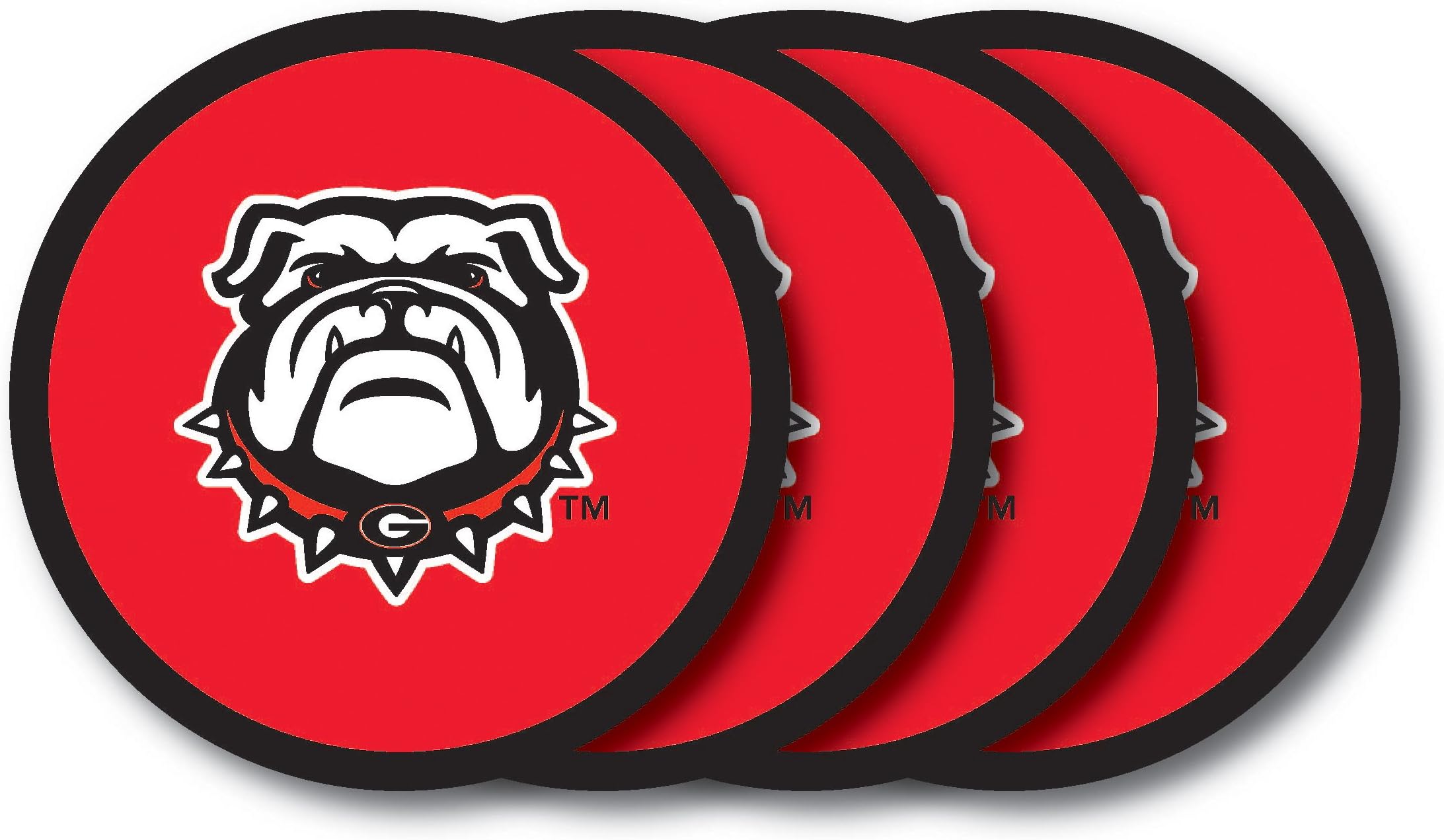 Amazon.com: University of Georgia Set of 2 Car Coasters by Magnolia ...