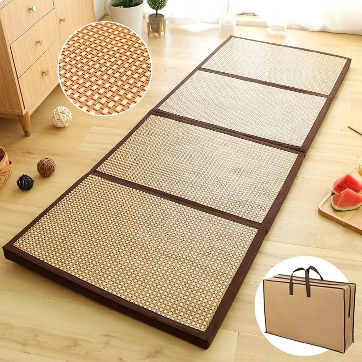 SKADE 4.5CM Thick Japanese Rug Tatami Rug Mat 90 X 200 CM Japanese ...