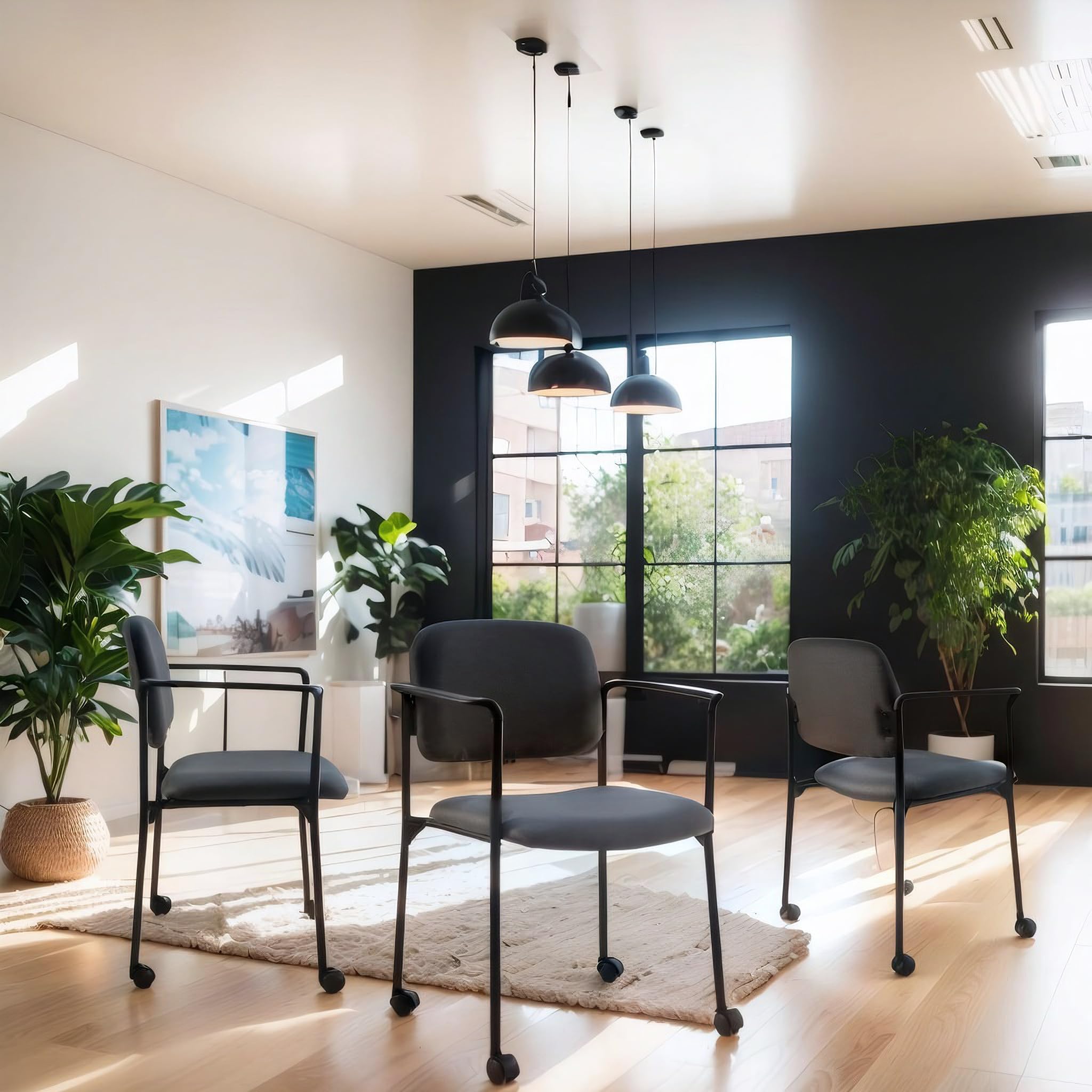 Snapklik.com : SNUGWAY Stackable Reception Guest Visitor Office Meeting ...