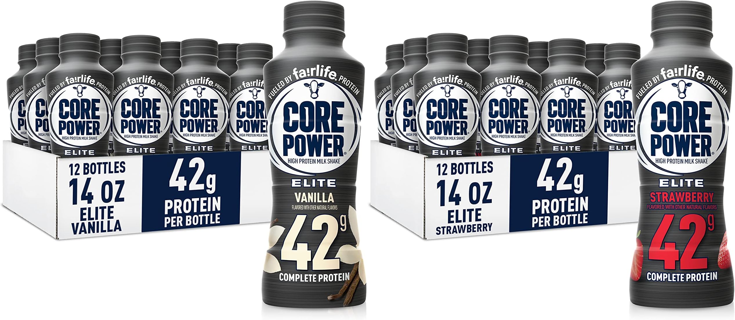 Amazon.com : Core Power Fairlife Elite 42g High Protein Milk Shakes For ...