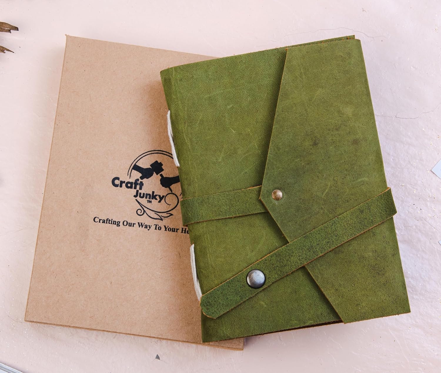 CRAFT JUNKY Vintage Leather Journal Diary : Amazon.in: Office Products