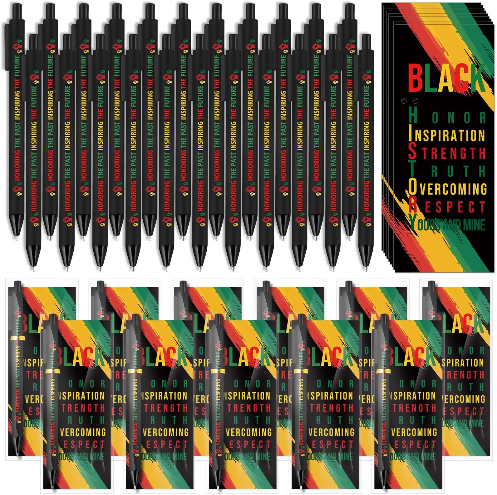 Amazon.com : Sayglossy 30 Sets Juneteenth Gifts Black History Pens ...