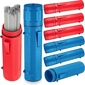Zonon 8 Pcs Welding Rod Holder Stick Welding Electrode Rod Storage Tube ...