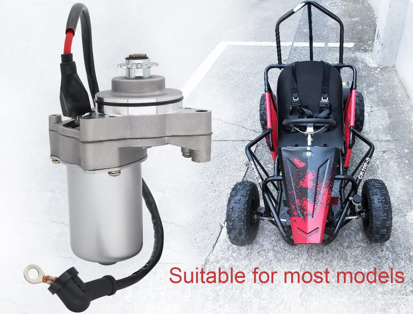 Snapklik.com : 3 Bolt Starter Compatible For 125cc 110cc 100cc 90 Cc ...