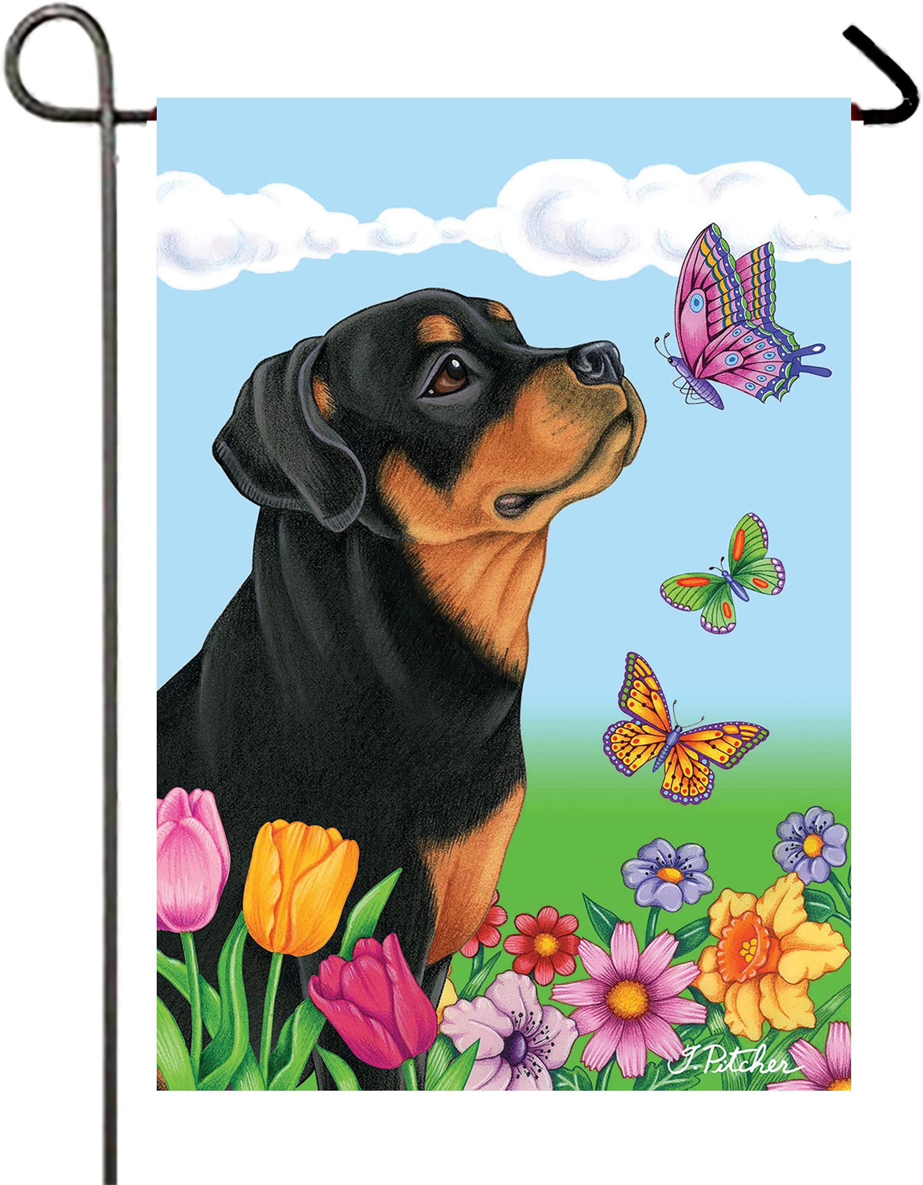 Amazon.com : Rottweiler - Best of Breed DCR Spring Garden Flag : Patio ...