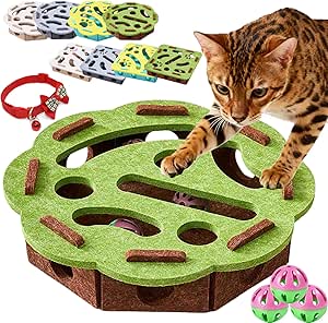 Amazon.com: Avlpjno Cat Scratch Puzzle Enrichment Box, Cat Nail File ...
