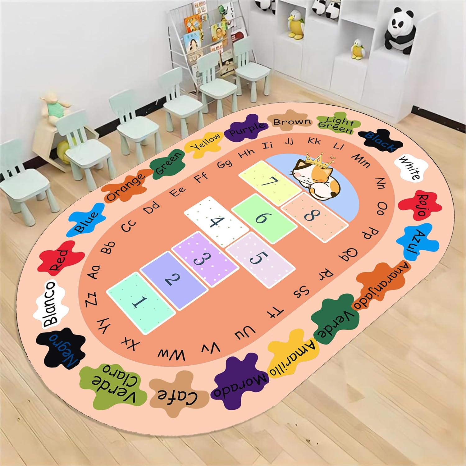 Amazon.com: Puyosvr Kids Play Area Rug,3x4ft,ABC Alphabet and Hopscotch ...