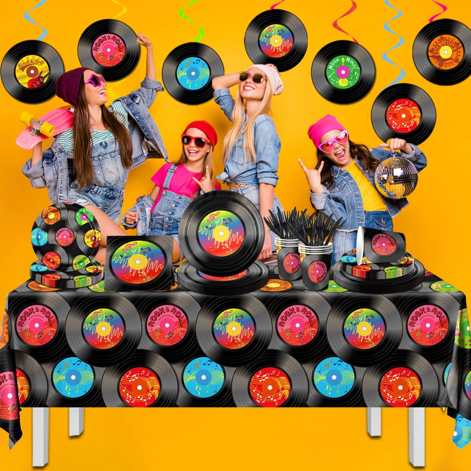 Record Birthday Party Supplies Record Party Decor Etsy