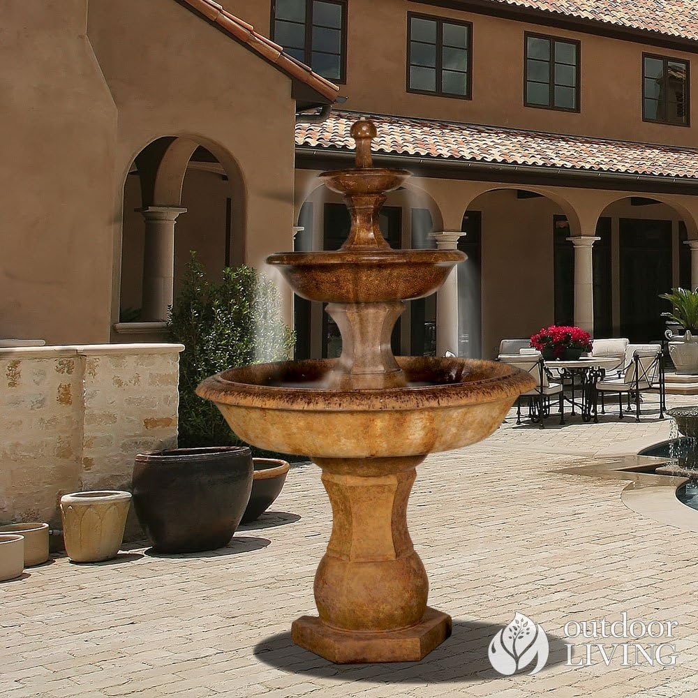 Amazon.com: Henri Studio Grande Barrington Fountain - Natural : Home ...