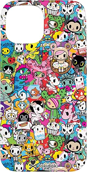 Amazon.com: Tokidoki Cute Colorful Classic Collage Pattern Logo Case ...