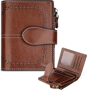 Amazon.com: SIDESUGAR Genuine Leather Wallets for Women RFID Protected ...