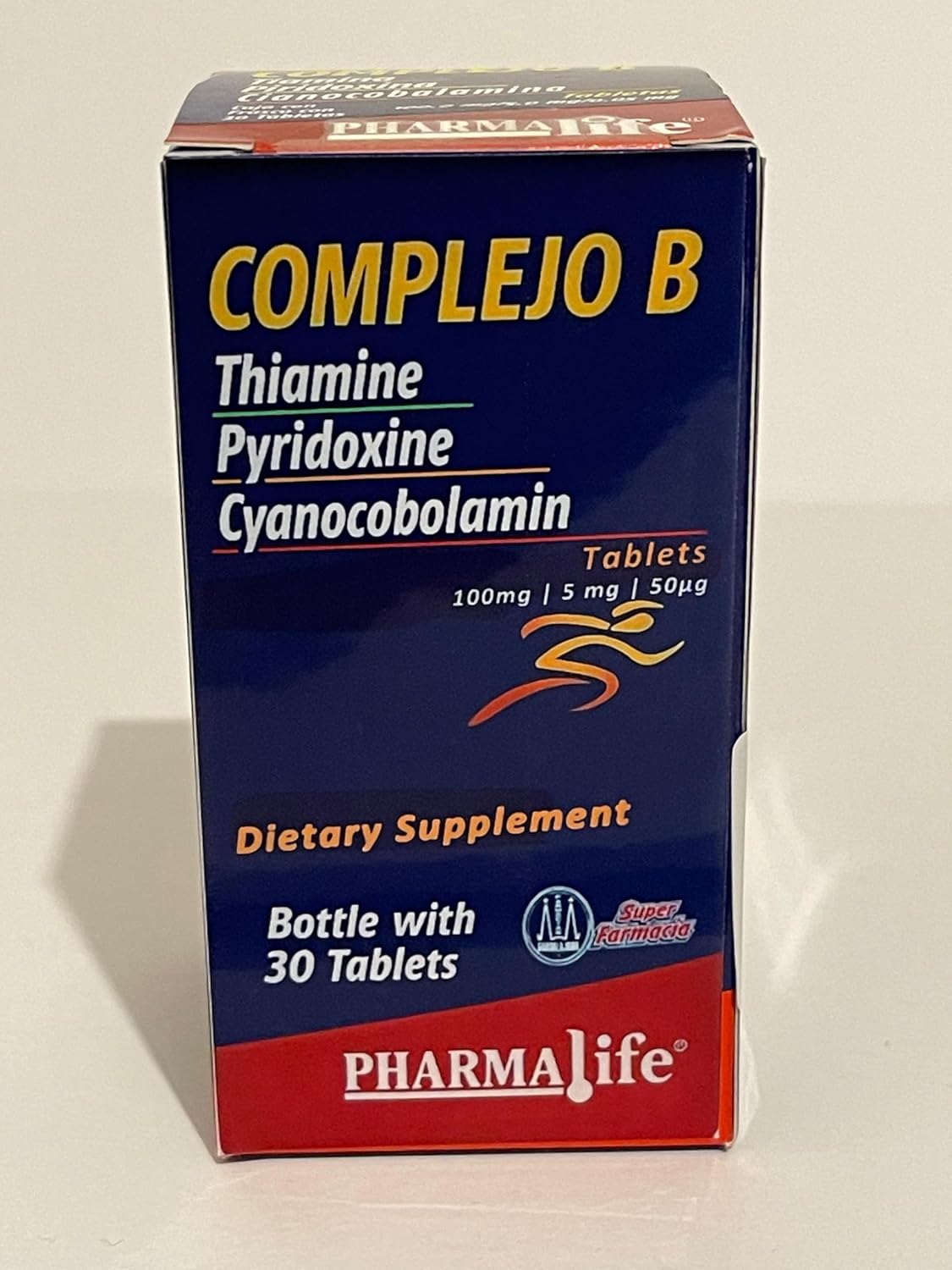 Amazon.com: Complejo B (B-Complex) – Vitamin B1, B6, B12 Tablets ...