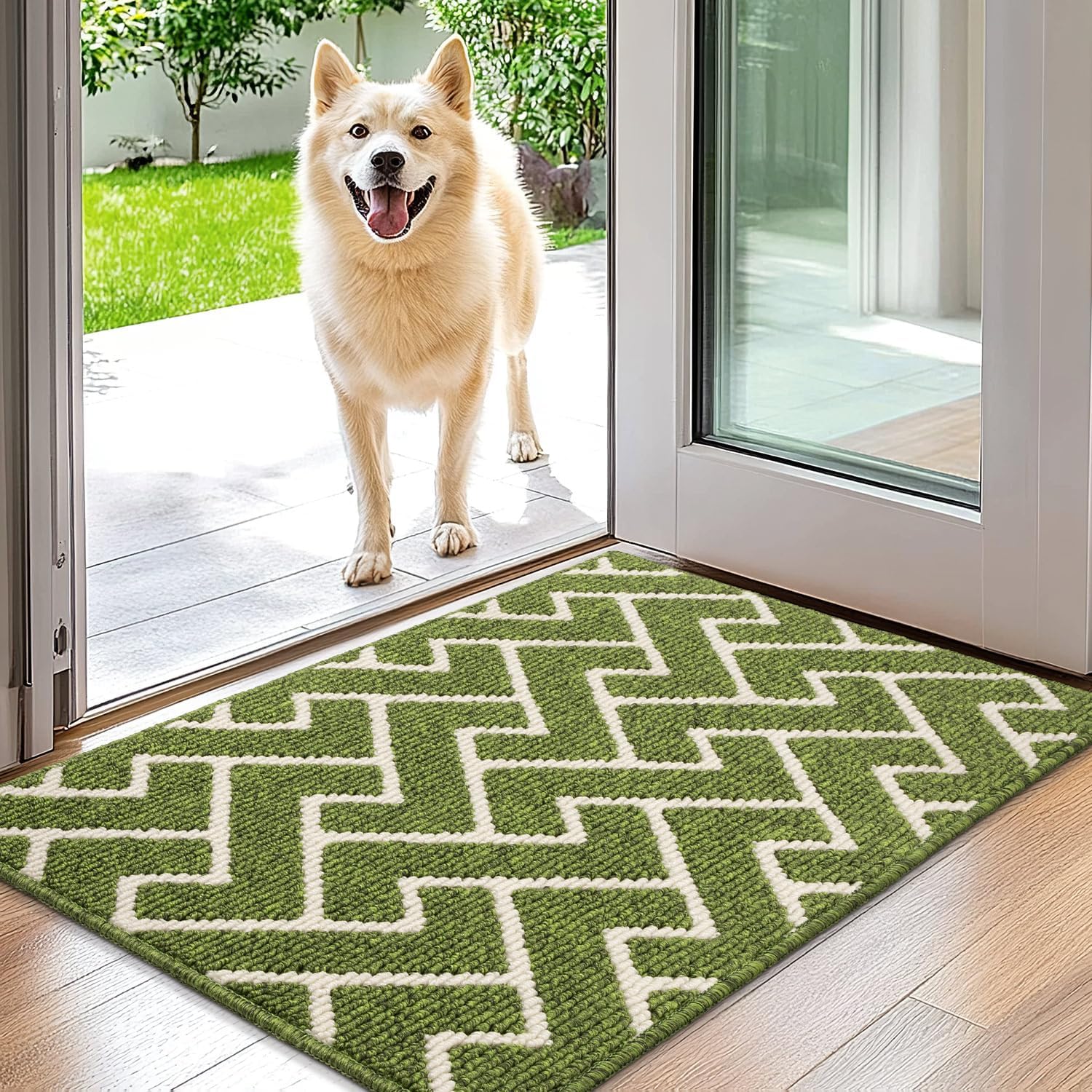 Amazon.com: hicorfe Indoor Doormat,Front Back Door Mat Rubber Backing ...