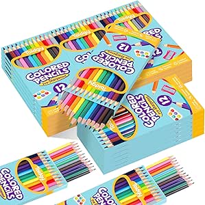 Amazon.com: 288 Count Colored Pencils Bulk, 24 Packs Colored Pencils ...