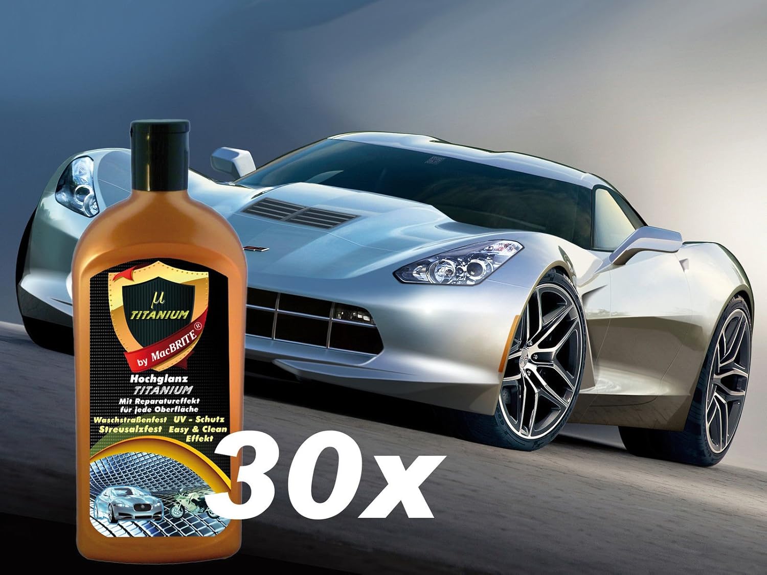 MacBrite Original Titanium Car Polish High Gloss Coating 30 x 500 ml ...