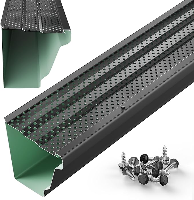 Waterlock 5" Gutter Guards Leaf Protection, Domestic Aluminum Gutter ...