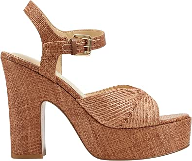Amazon.com | Starla Block Heel Platform Sandal | Heeled Sandals