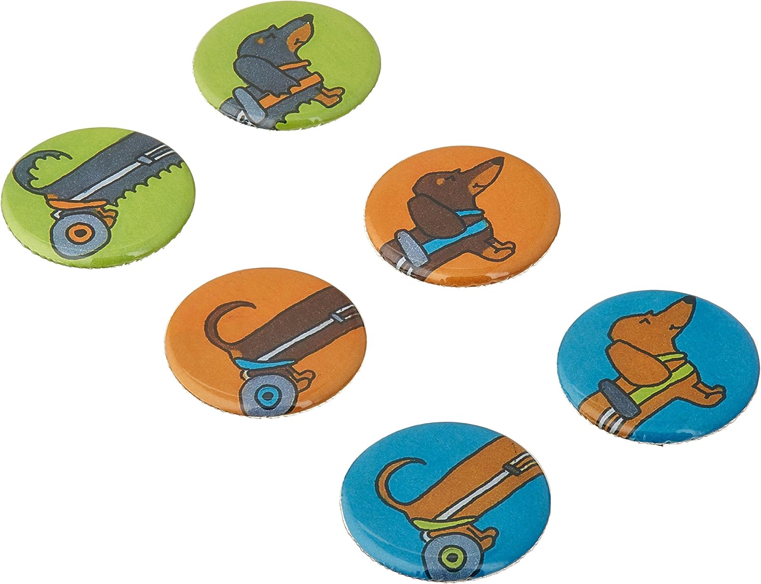 Amazon.com: Dachshund Wirehair Silly Dog Magnet Set of 6: Refrigerator ...