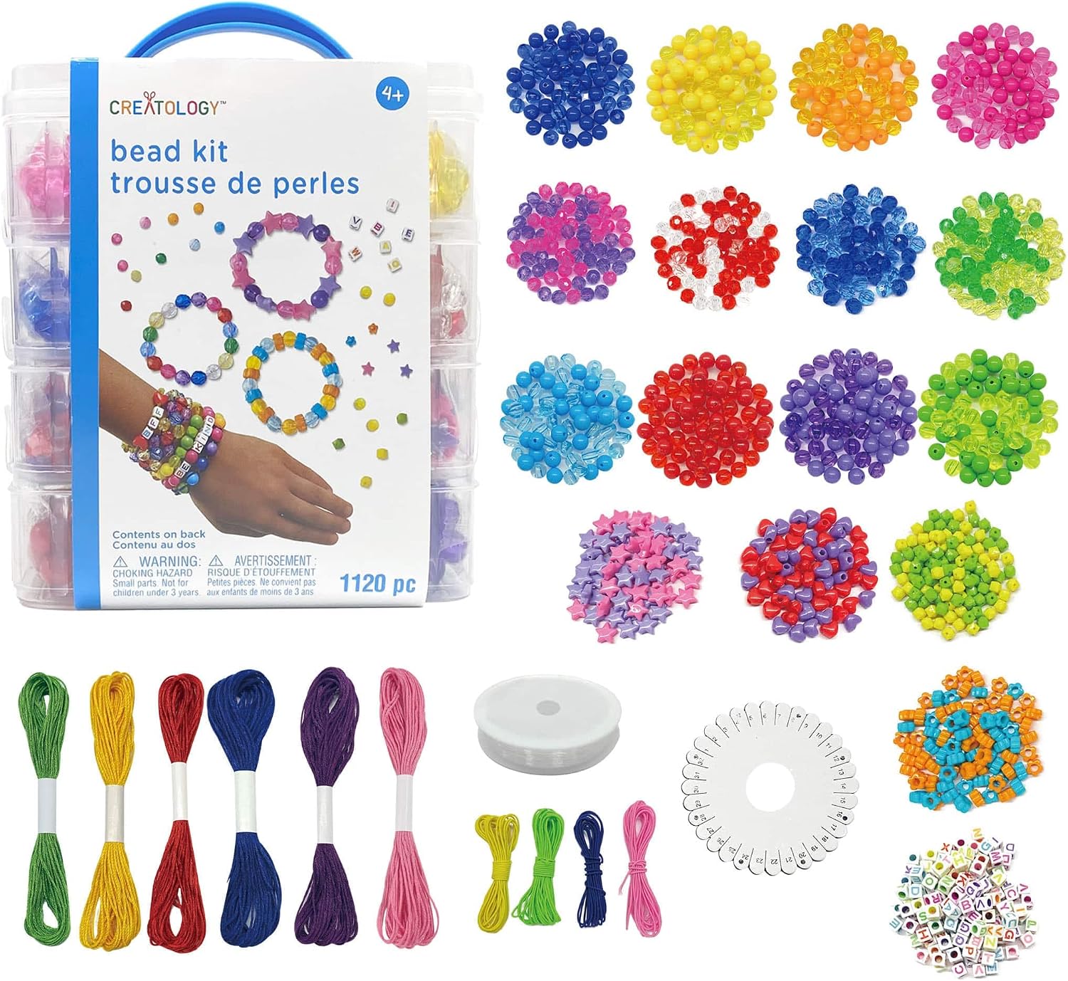 Amazon.com: Creatology Rainbow Bead Kit Box, 8 Pack : Toys & Games