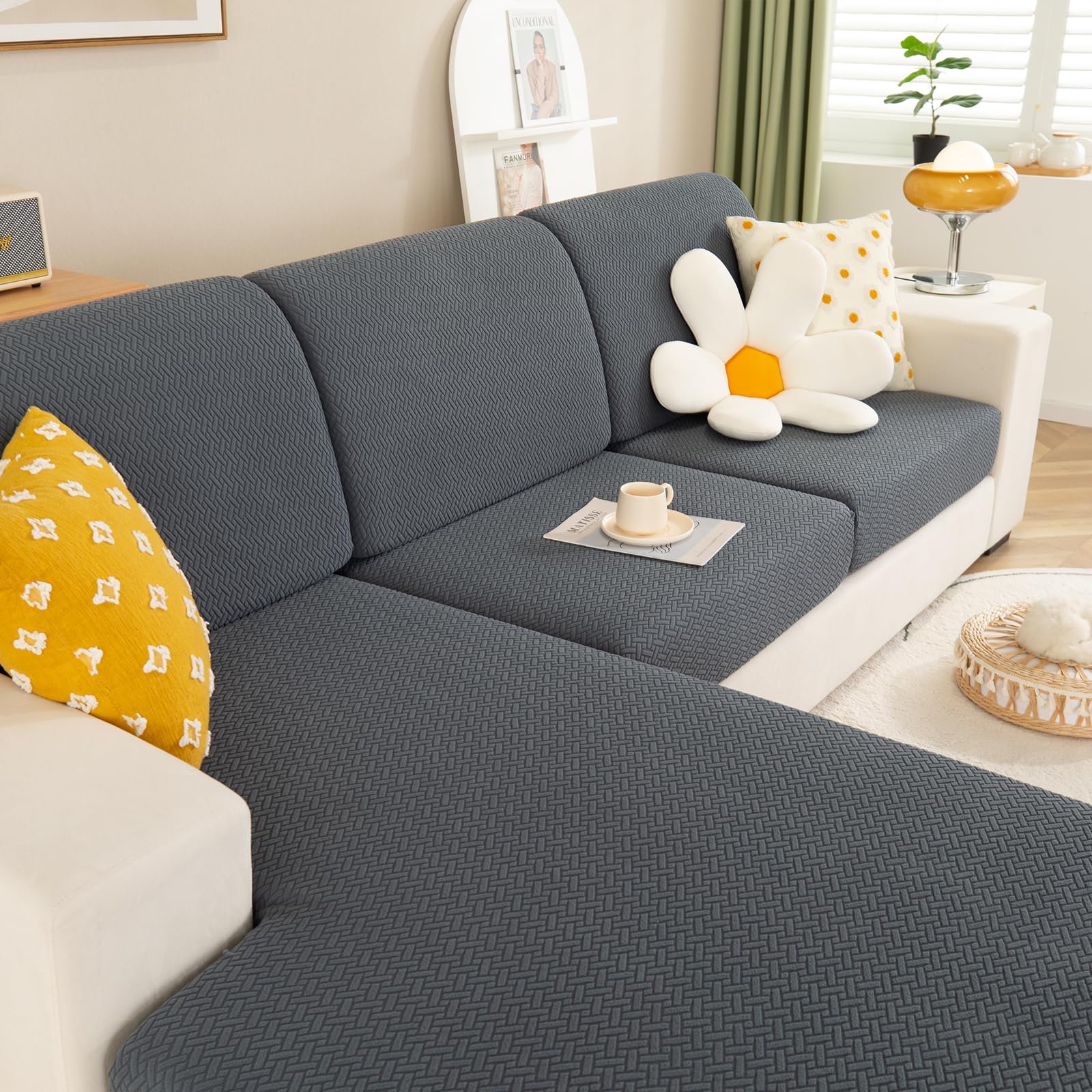 Snapklik.com : LPMOERA Soft Flexibility Couch Covers Replacement Sofa ...