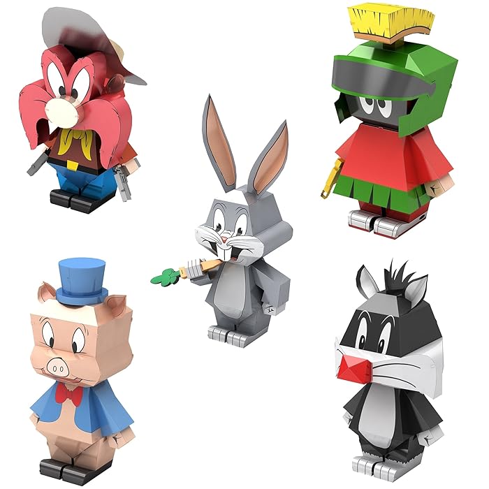 Buy fascinations Metal Earth 3D Metal Model Kits Looney Tunes Complete ...