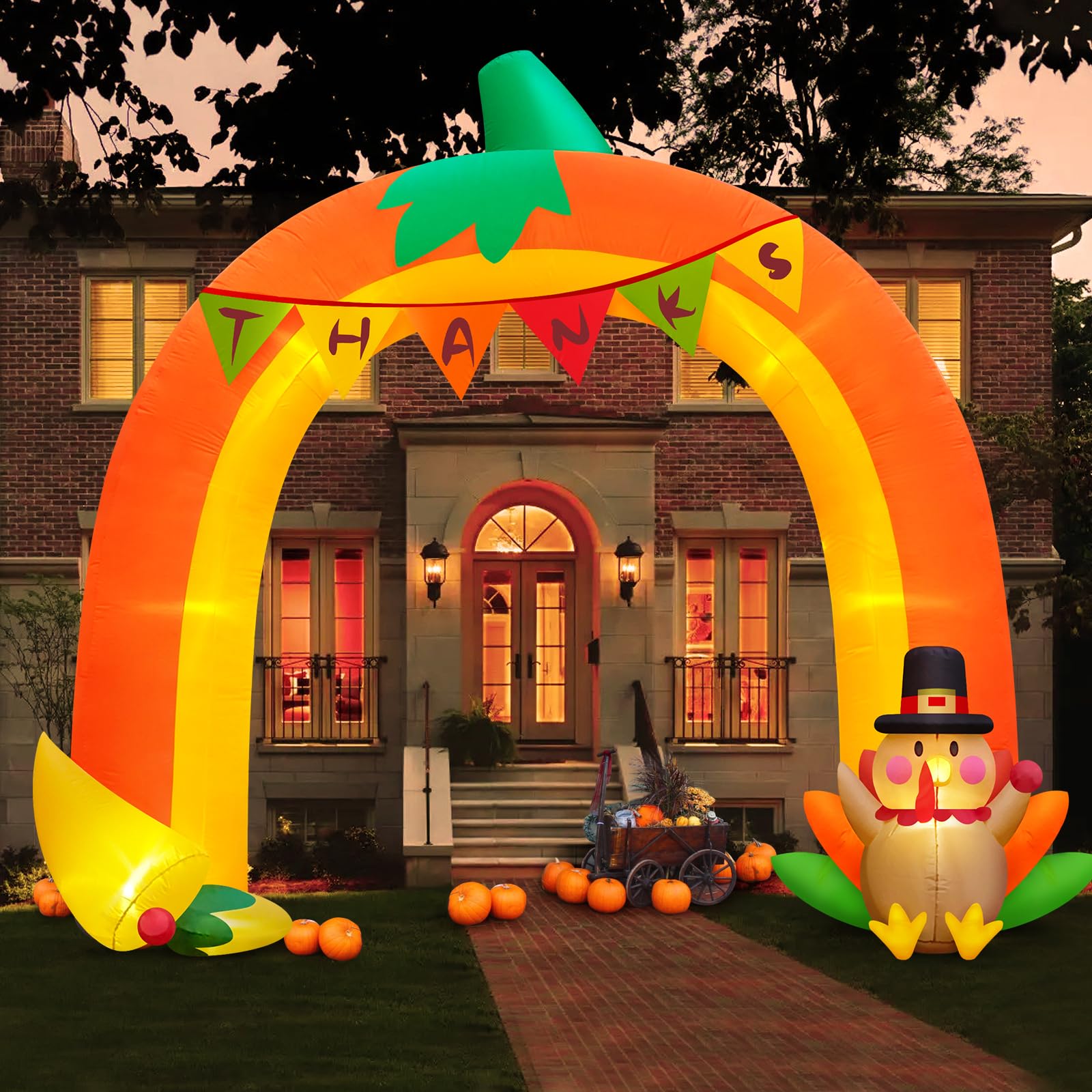 Snapklik.com : MICOCAH 10FT Giant Thanksgiving Inflatables Archway ...