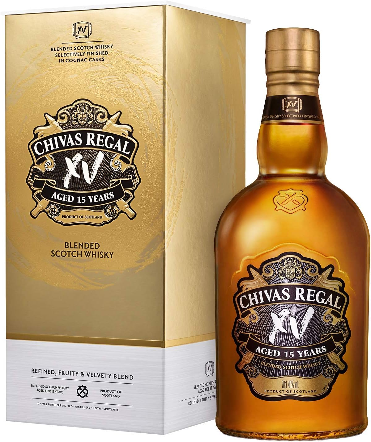 Chivas Regal XV Jahre Blended Scotch Whisky, in Geschenkbox, Whiskey ...