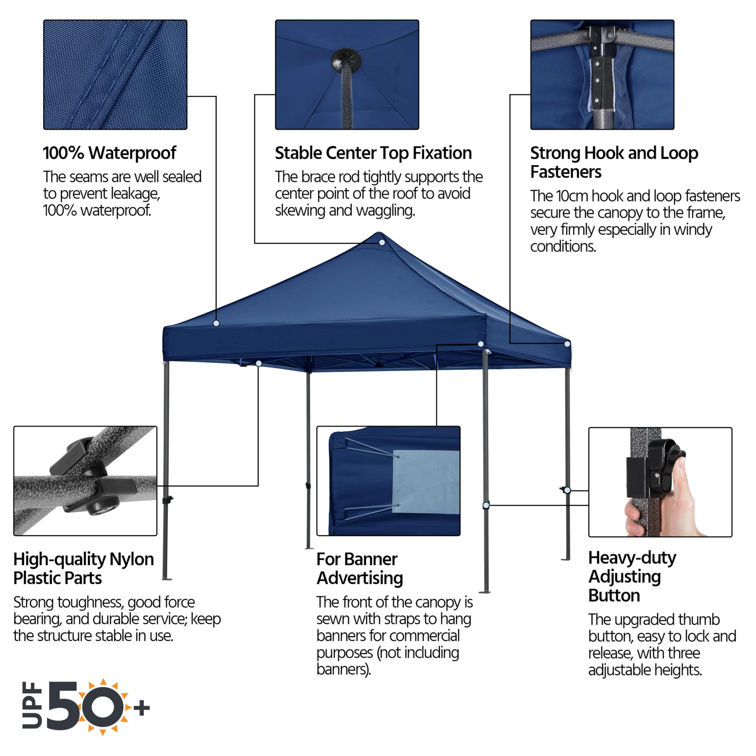 Snapklik.com : Yaheetech Canopy Tent, Commercial Instant Heavy Duty ...
