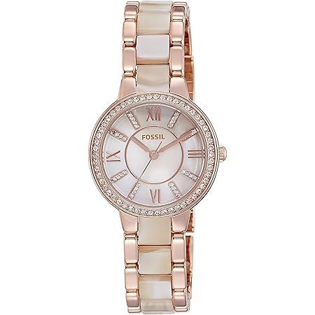 Fossil Virginia Analog Mother of Pearl Dial Women's Watch-ES3716 ...