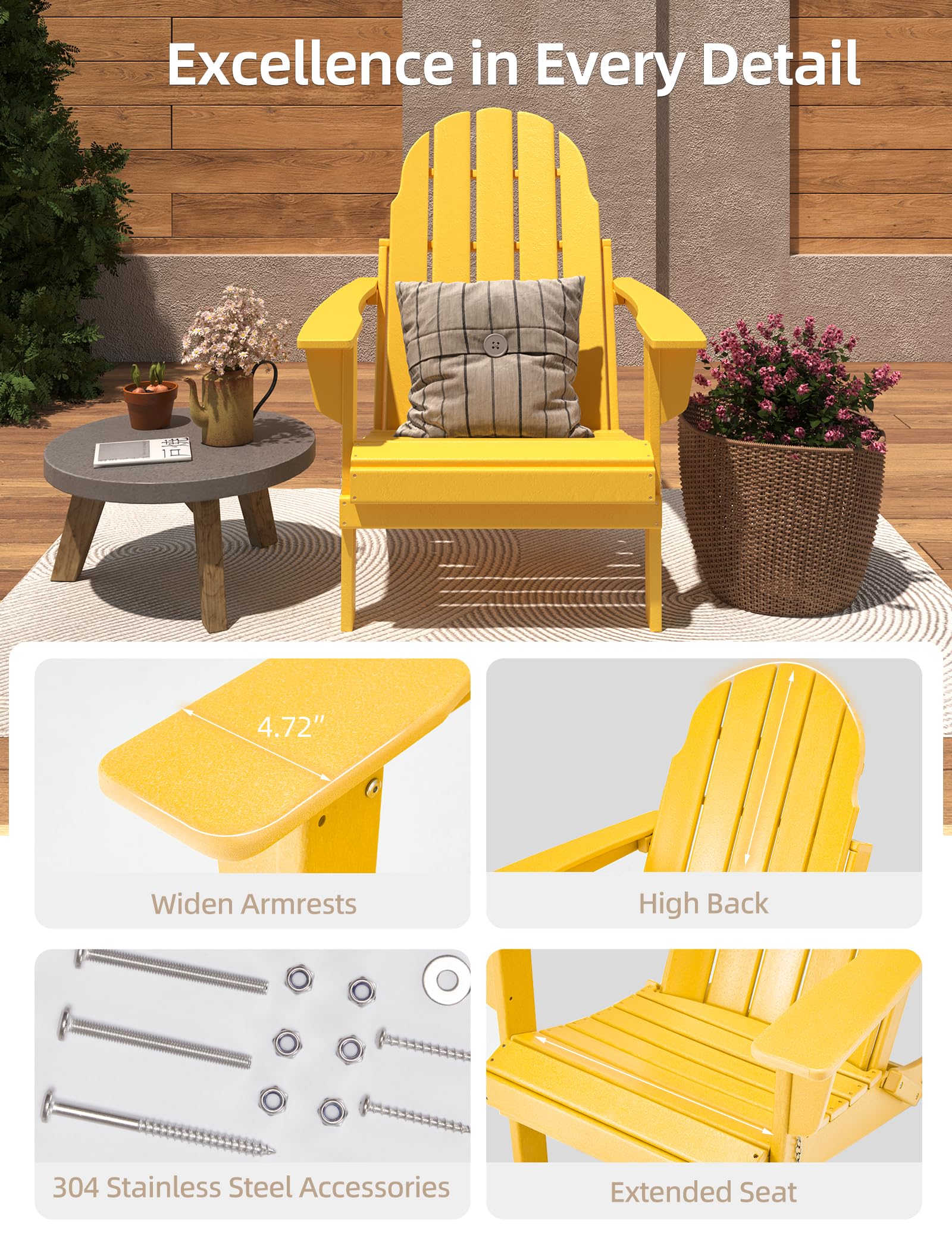 Yellow Adirondack Chair Adirondack Chair Yellow : Target