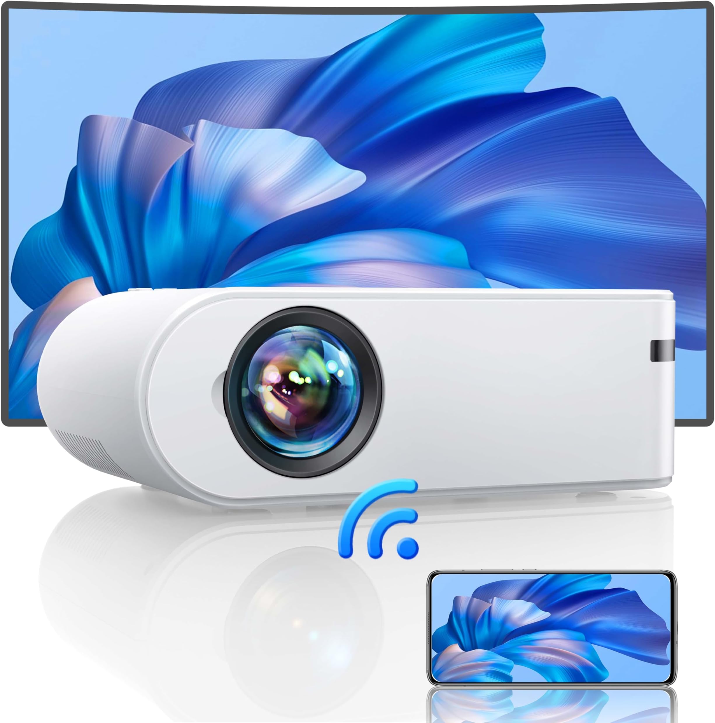 Amazon.com: YABER Mini Projector with WiFi, 1080P Full HD Outdoor Movie ...