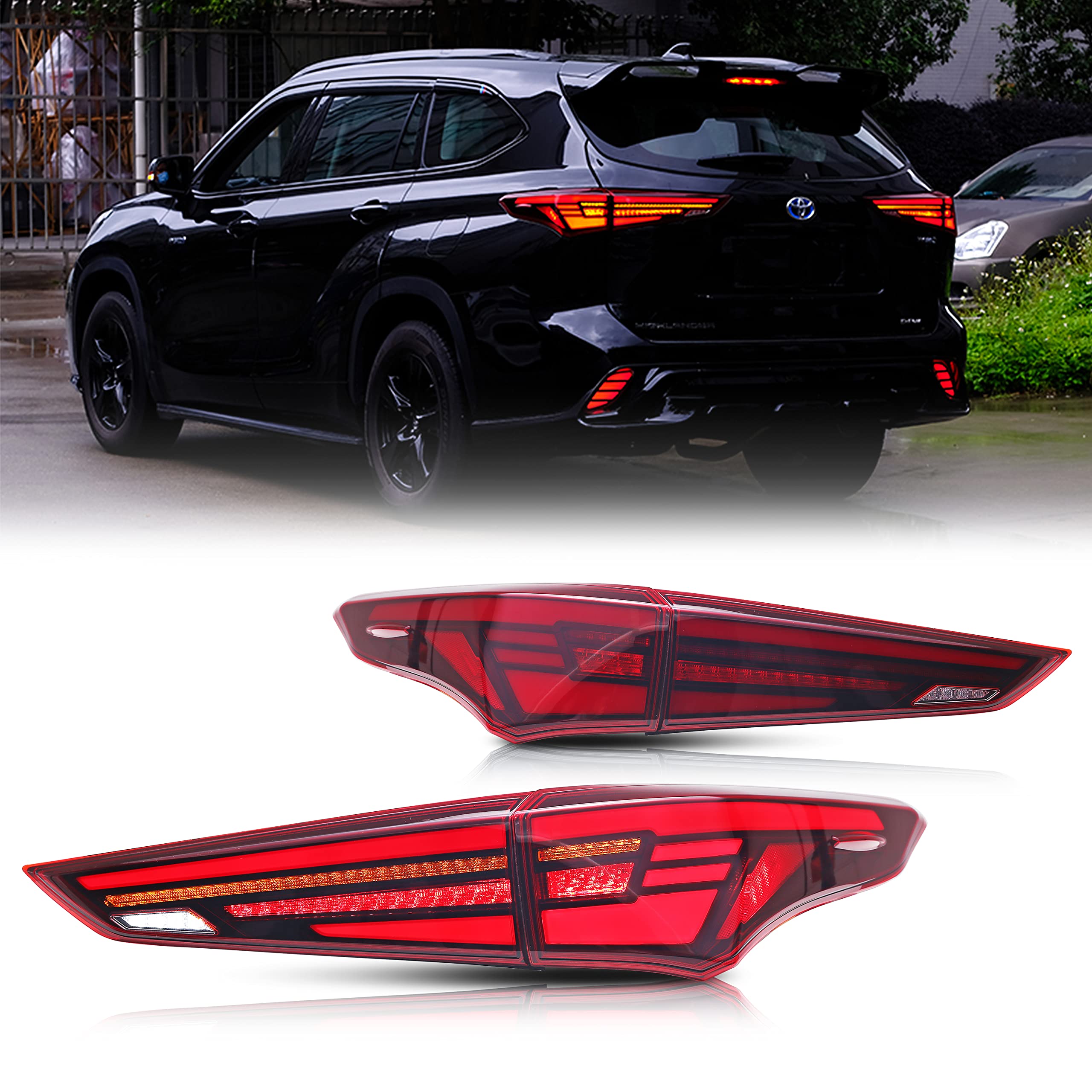 Buy inginuity time LED Tail Lights For Toyota Highlander 2020 2021 2022 ...