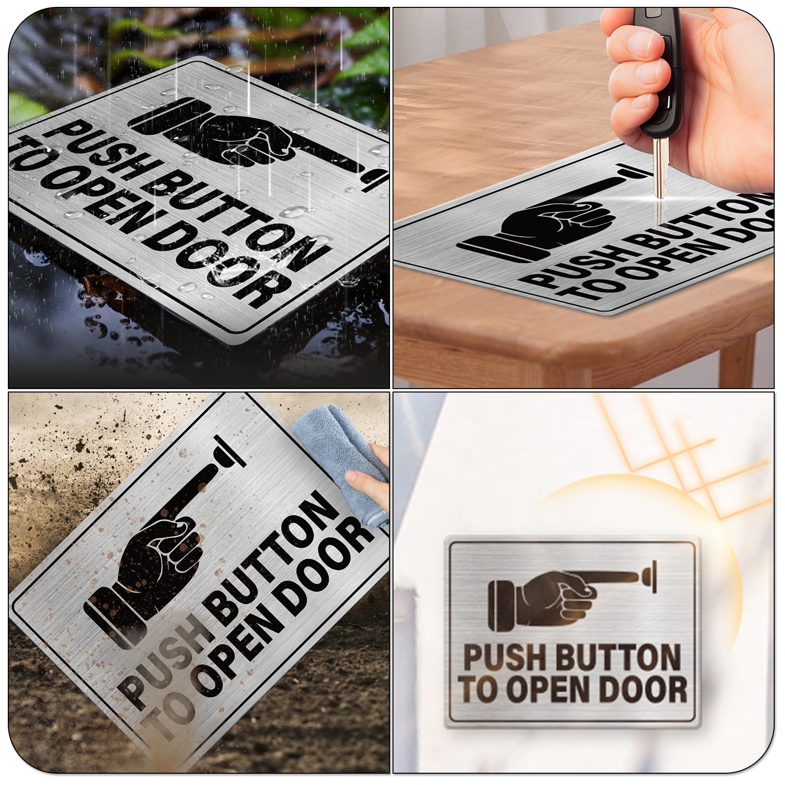 Push Button To Open Sign Amazon.com : YIKIADA Push Button To Open Door