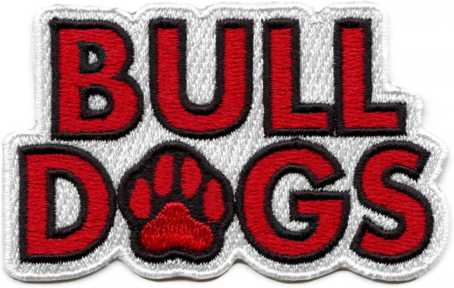 Amazon.com: HHO Gray Bulldog Pitbull Dog Pet Cartoon Patch Embroidered ...