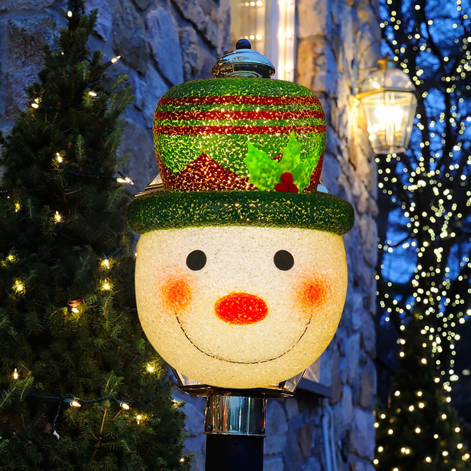 Amazon.com: Waenerec Christmas Snowman Porch Light Covers for Porch ...