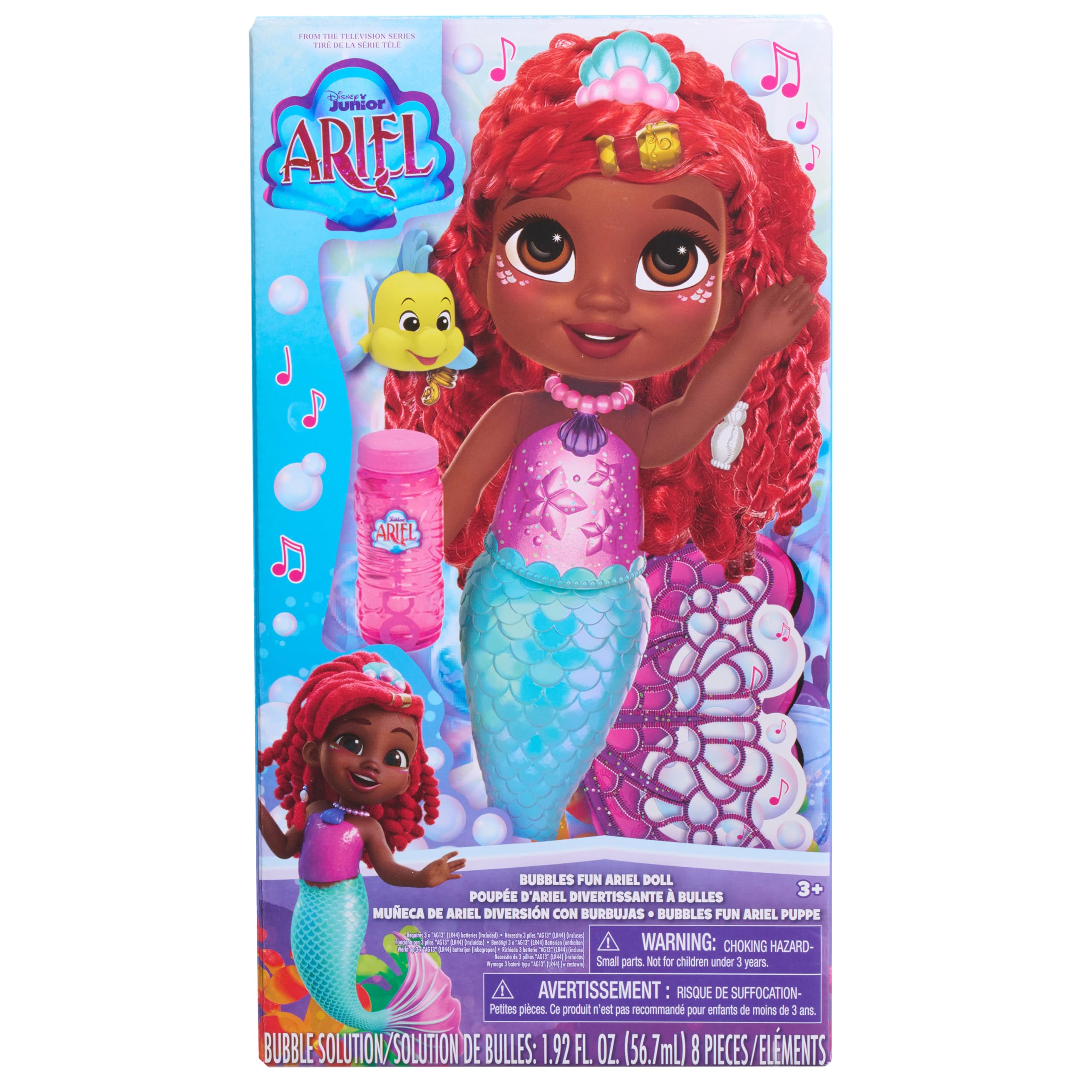 Snapklik.com : Just Play Disney Junior Bubbles Fun Ariel Doll And ...