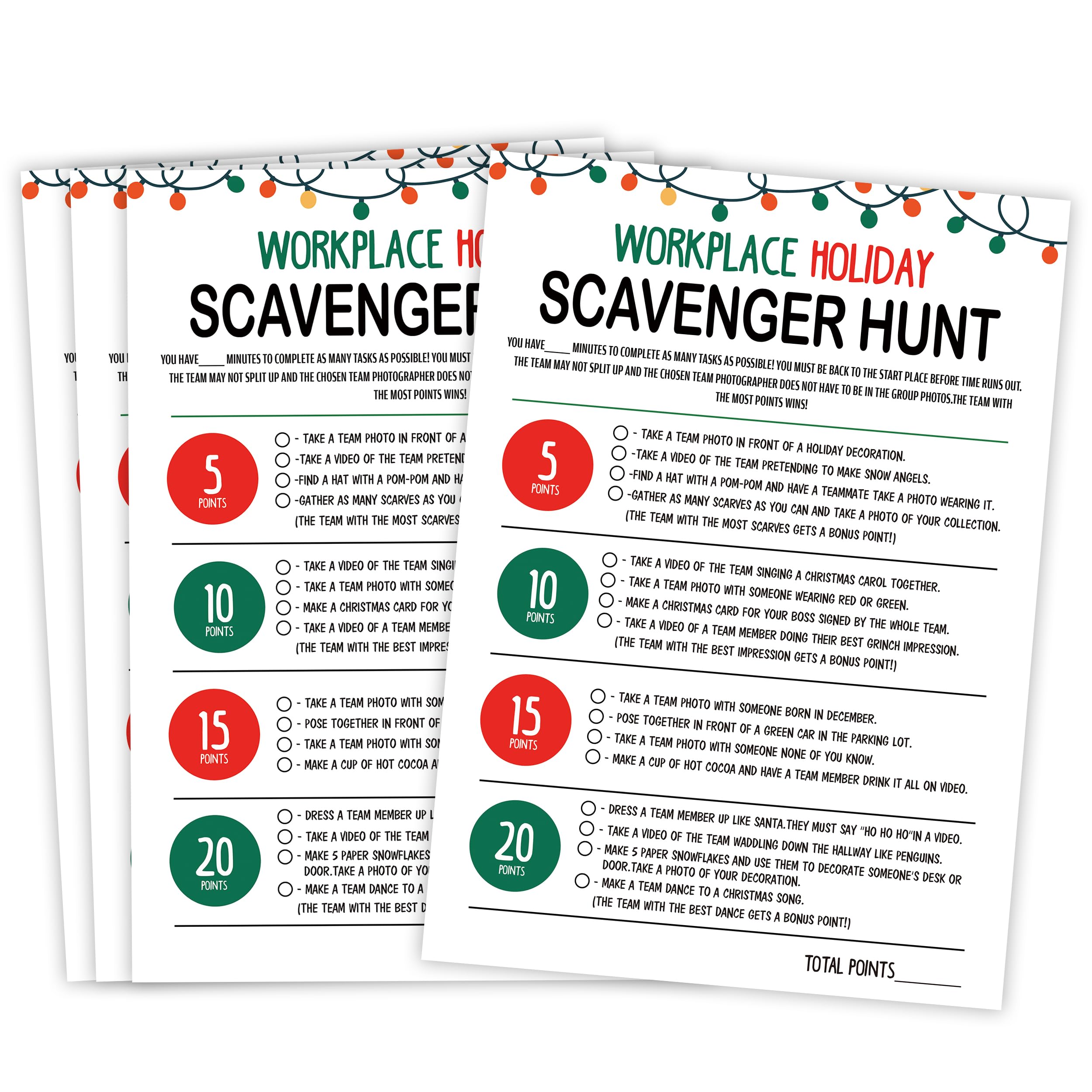 Workplace Holiday Scavenger Hunt,Christmas Work Party Photo Scavenger ...