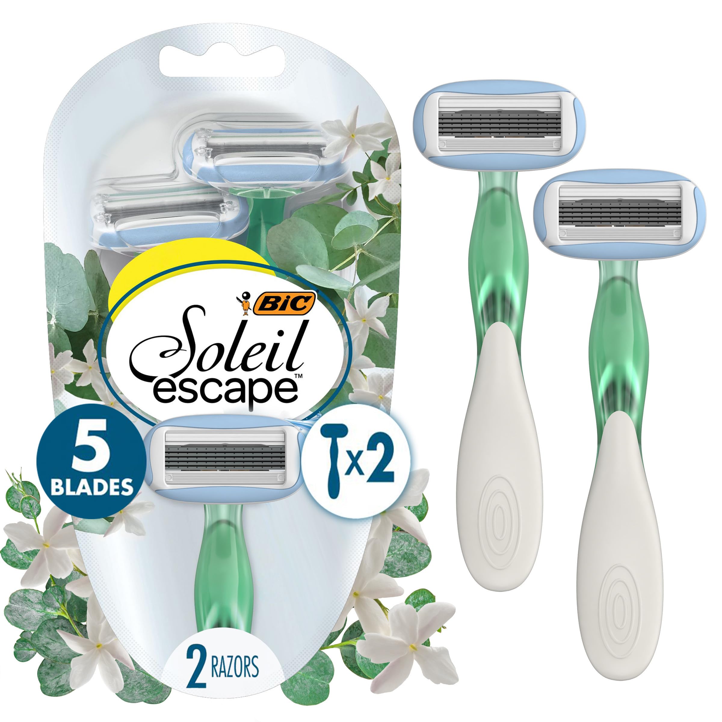 Amazon.com: BIC Soleil Escape Women's Disposable Razors With 5 Blades ...