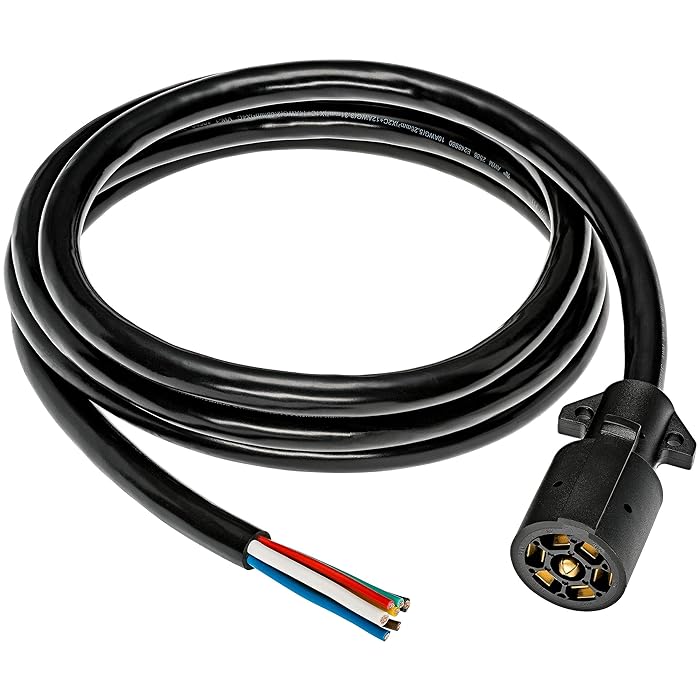 Buy 7 Way Trailer Cord, Magellan Basics Heavy Duty 7 Way Trailer Plug ...