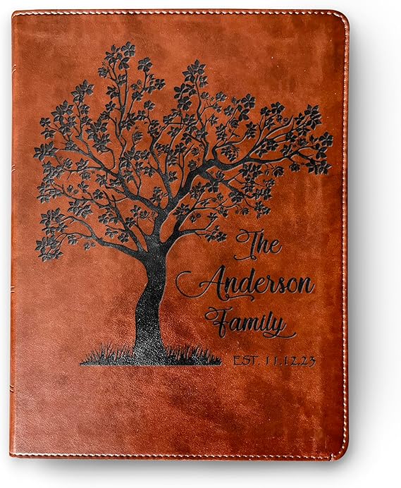 Amazon.com: STARKENBURG COMPANY Personalized ESV Family Bible, Custom ...