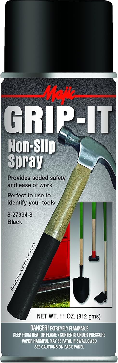 Majic Paints 8-27994-8 Grip-It Non-Slip Spray Paint, Aerosol, Black ...