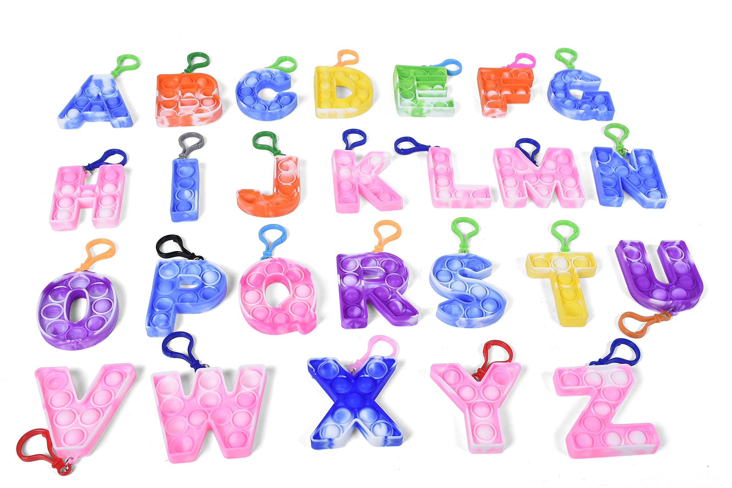 Buy Anlabay 26 Bigger Letters Simple Fidget Toys Stress Hand Toys, Mini ...