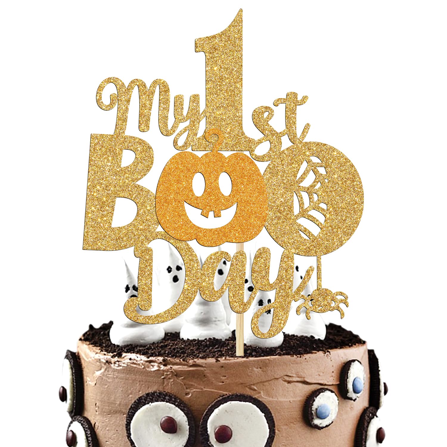 Amazon.com: My 1st Boo Day Cake Topper - Halloween Happy Birthday Cake ...