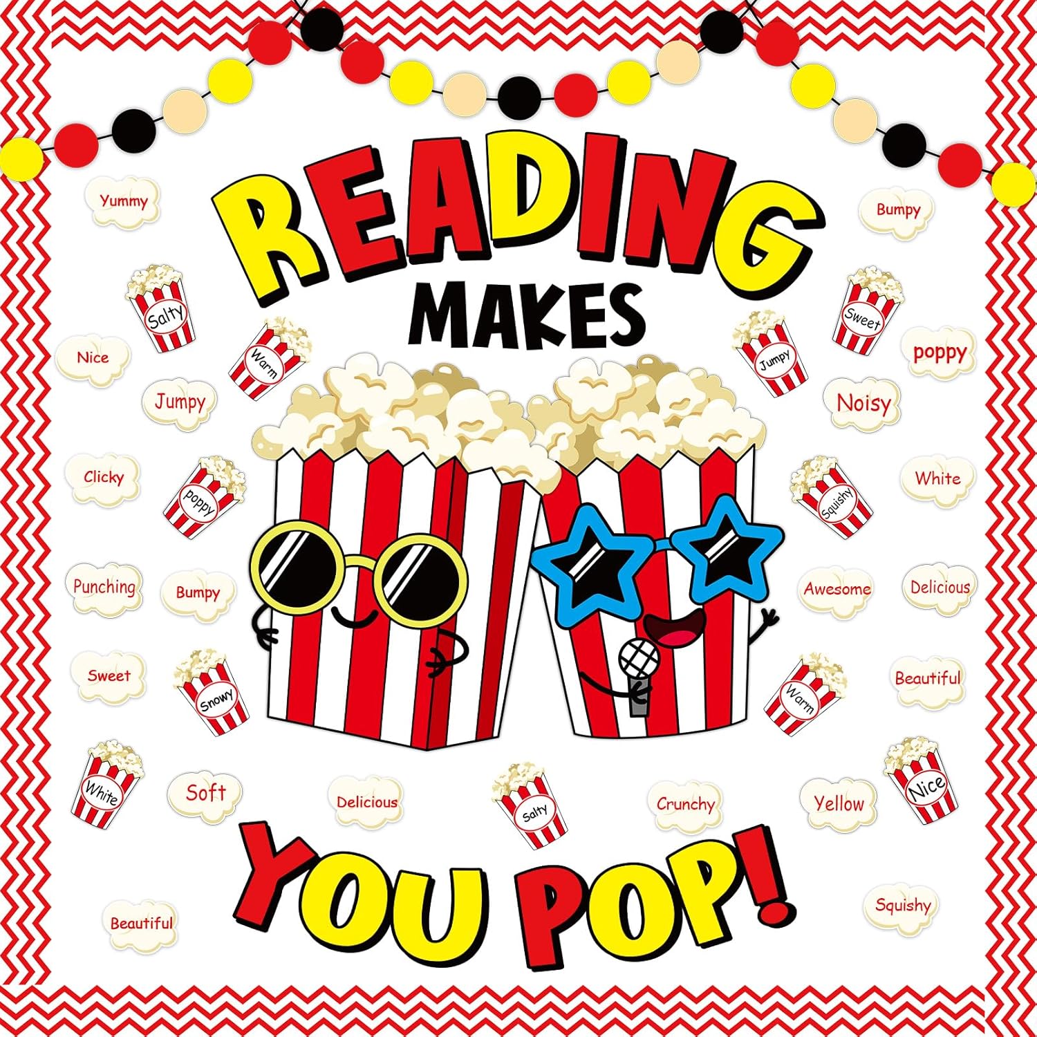 Amazon.com : Popcorn Cutouts Popcorn Theme Classroom Bulletin Board ...
