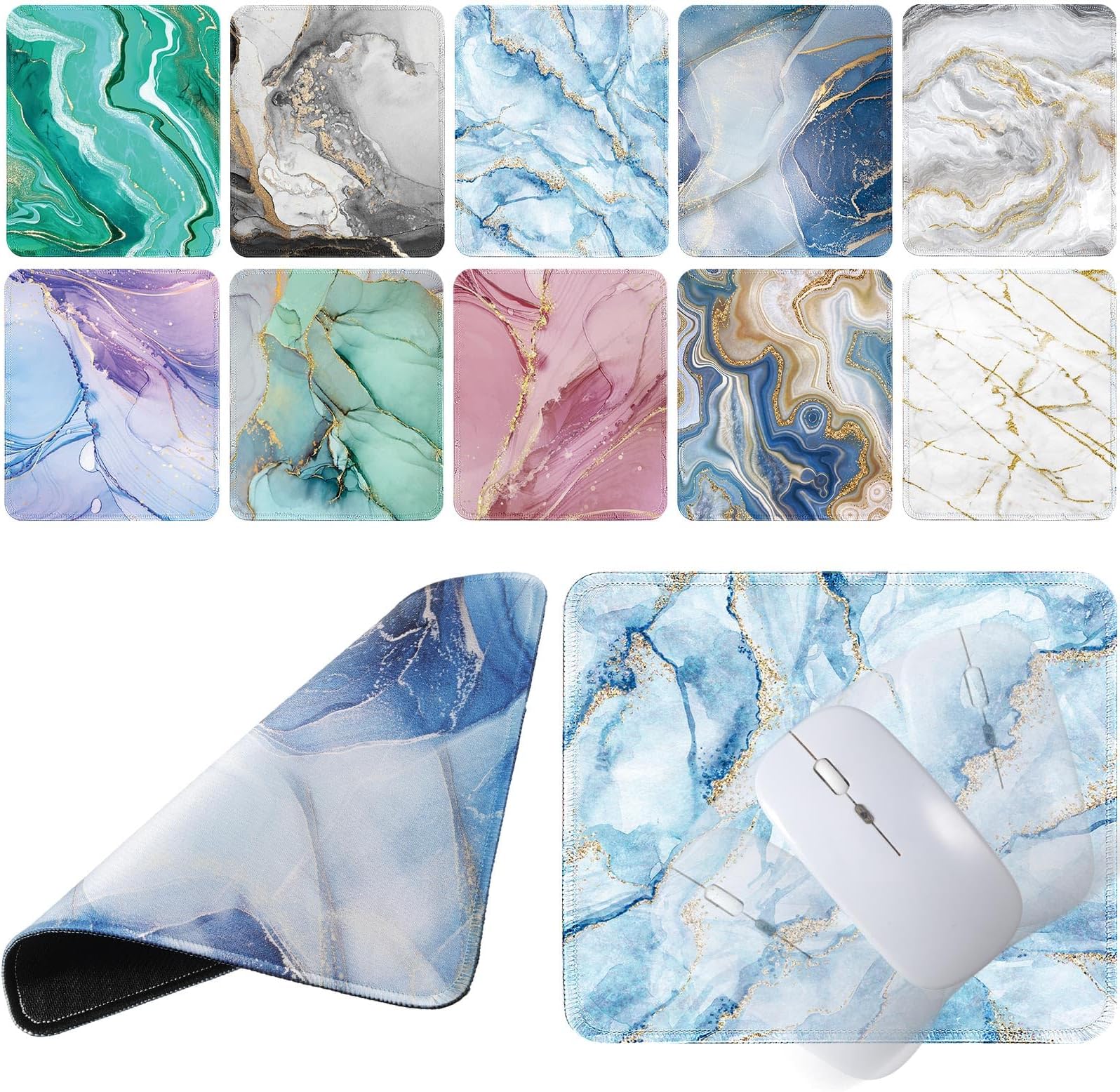 Amazon.com: Kanayu 30 Pcs 9.45 x 7.87 x 1.18 Inch Mouse Pad Marble ...