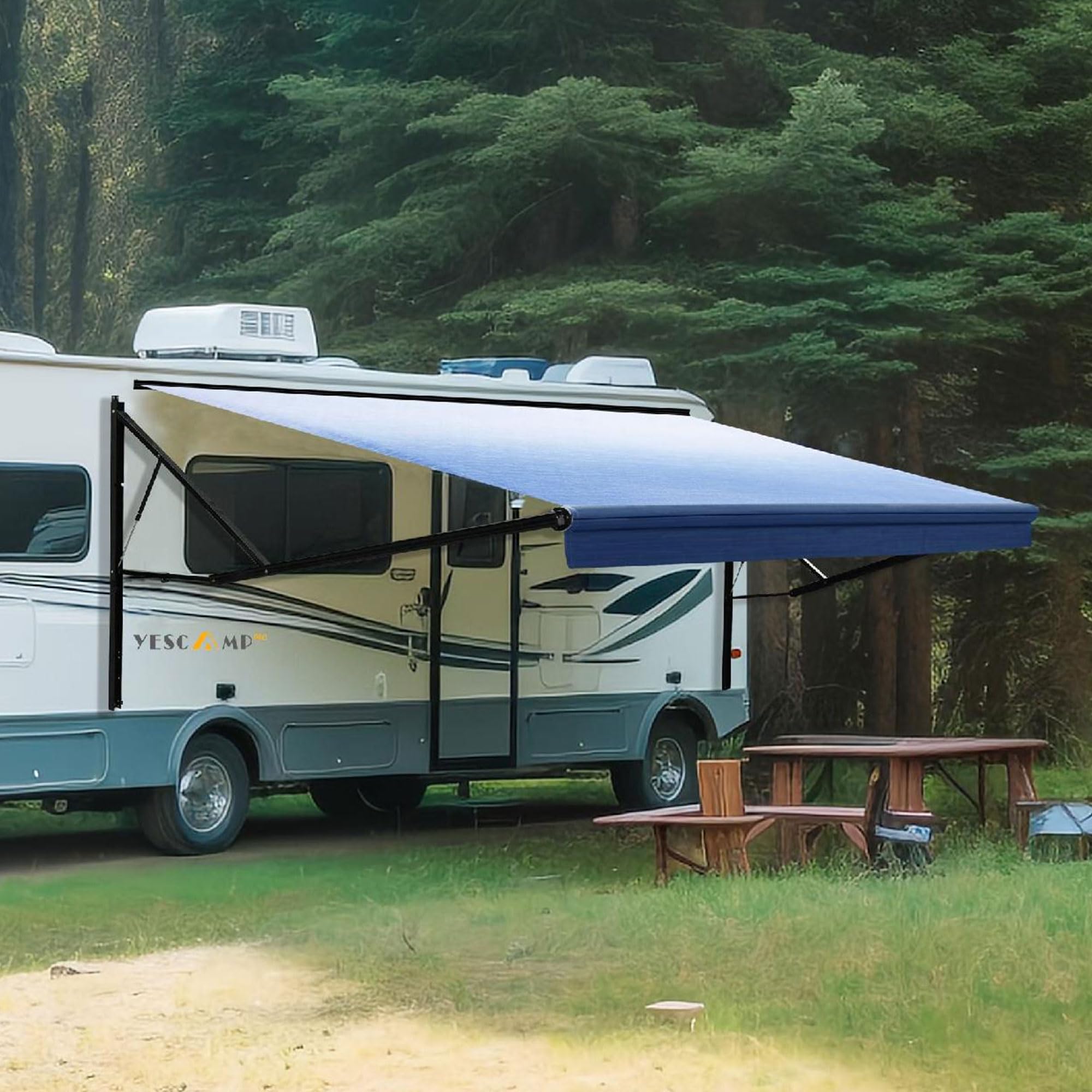 Amazon.com: YESCAMP Motorized RV Awning Complete Kit Retractable ...