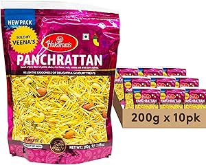 Haldirams Panchrattan 200g, Indian Snacks & Savouries - Namkeen - (Pack of 10) : Amazon.co.uk ...