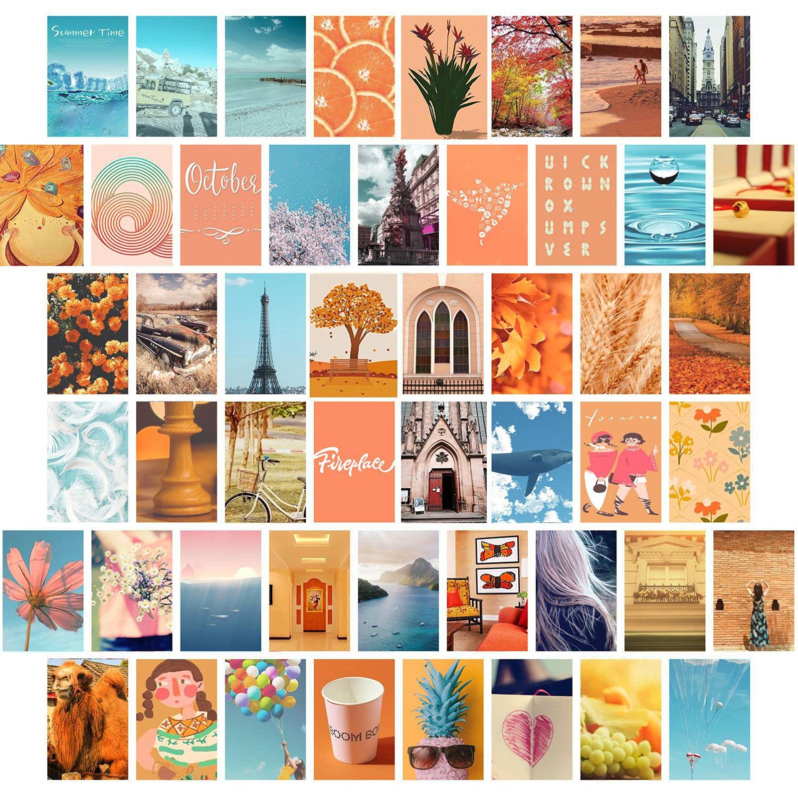 Buy Wall Collage Kit Aesthetic Pictures, Cottagecore Photo Collage kit ...