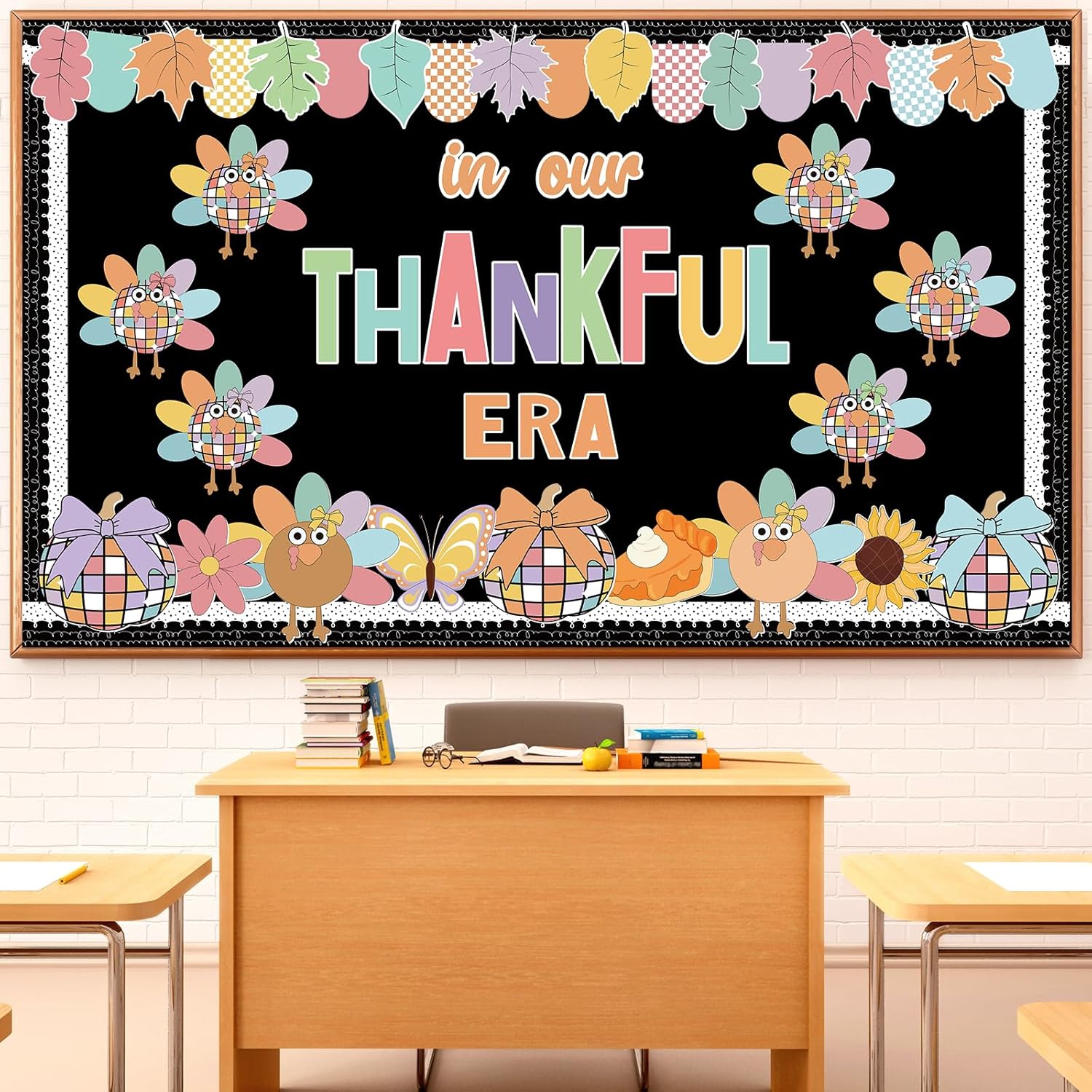 Amazon.com: Fall Thanksgiving Turkey Bulletin Board for Classroom ...